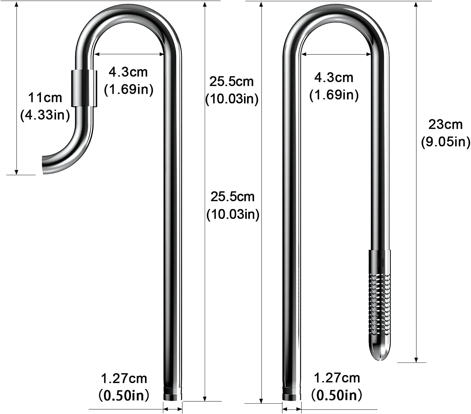 Stainless Steel Lily Pipe Inflow and Outflow – Fzone Studio